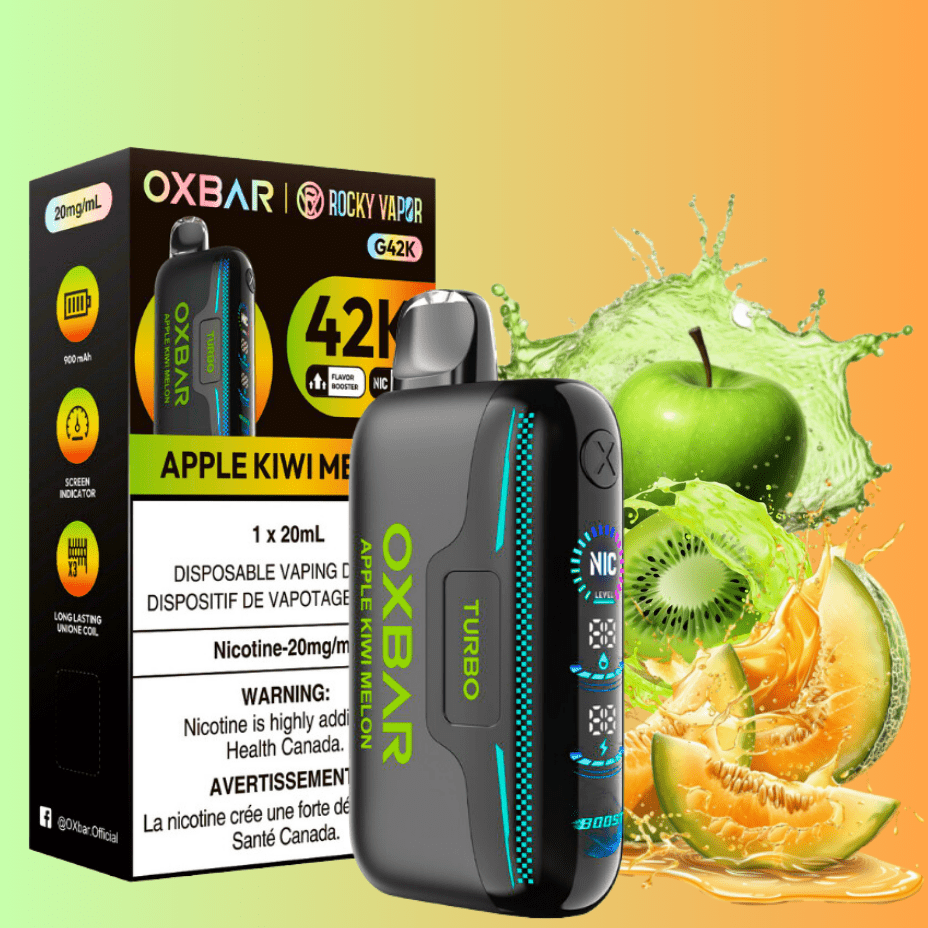 Oxbar G42k Disposable Vape-Apple Kiwi Melon in Airdrie Alberta ...