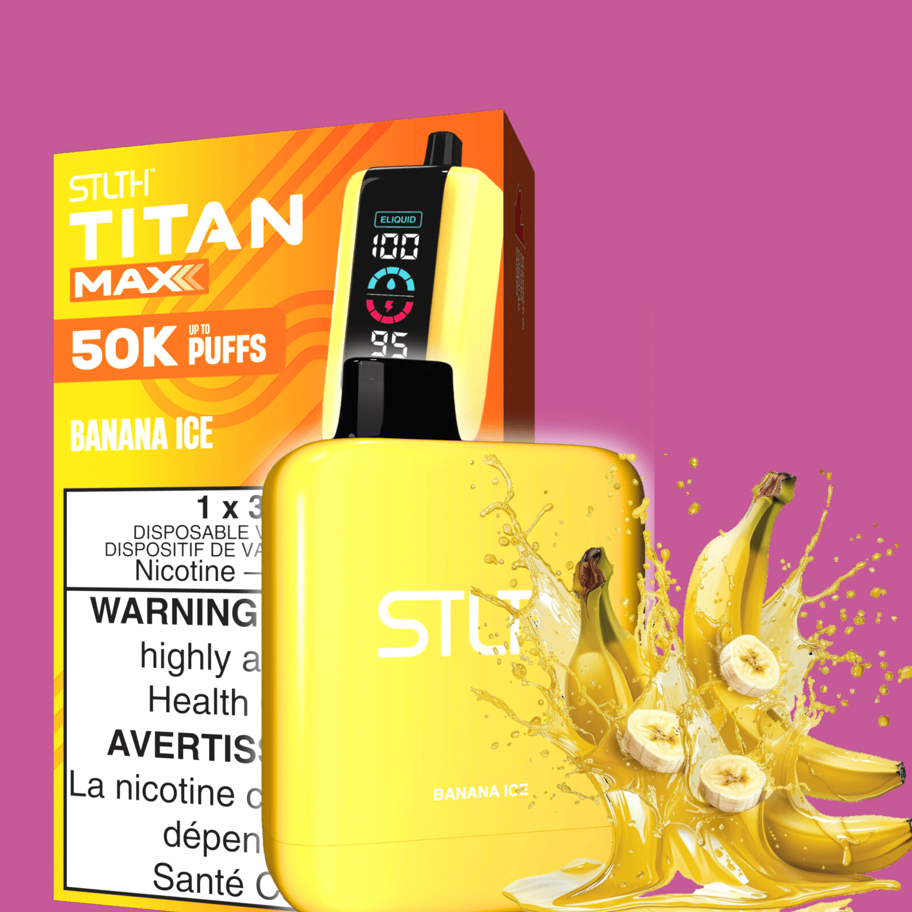 STLTH Titan Max 50k Disposable Vape-Banana Ice in Alberta - Airdrie ...